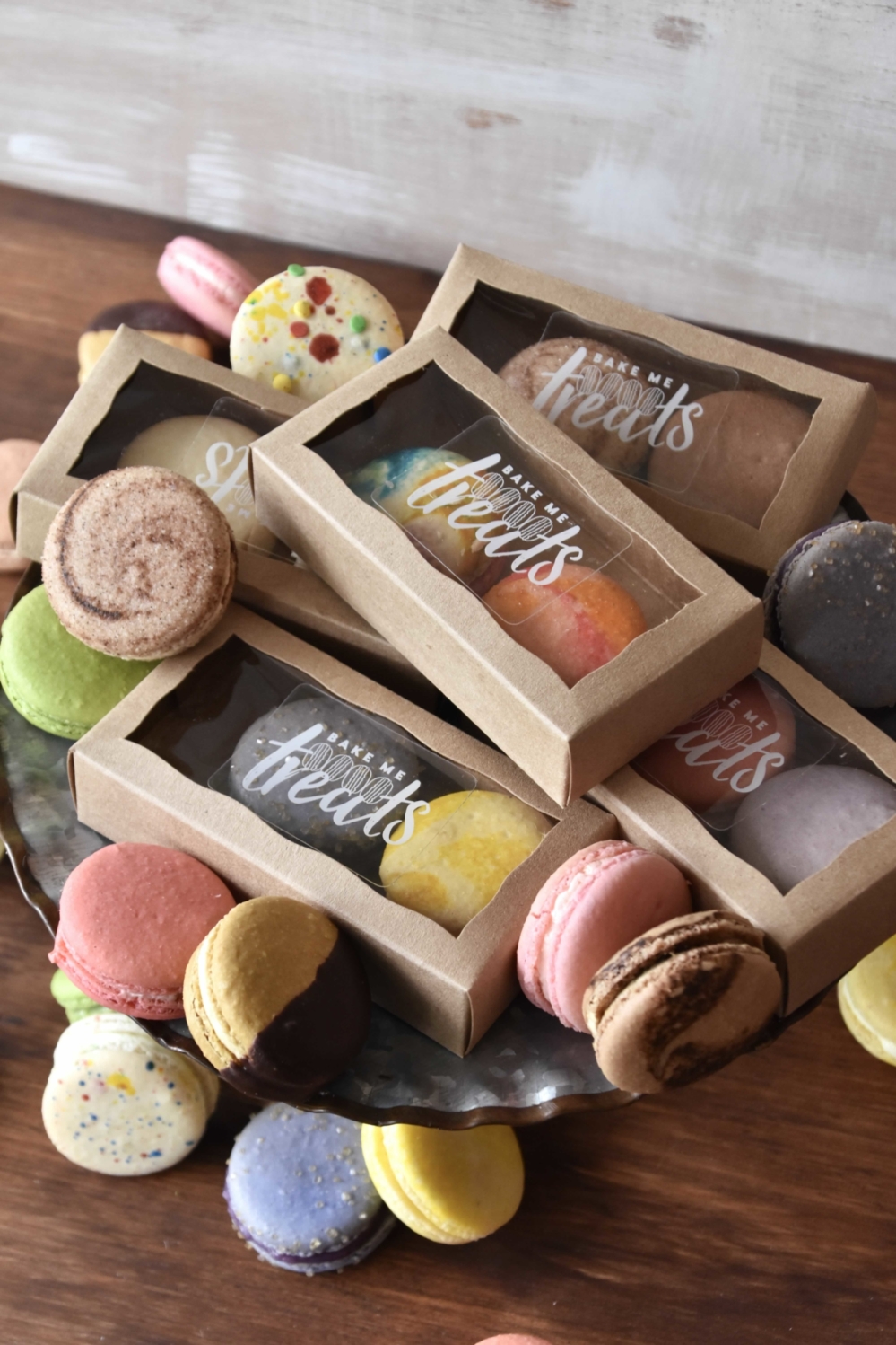 Macaron Favor Boxes - Bake Me Treats